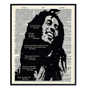 reggae music quotes dictionary wall art print – vintage home decor for living room, bedroom, dorm room, den, man cave – perfect gift for reggae fans – 8×10 photo – unframed