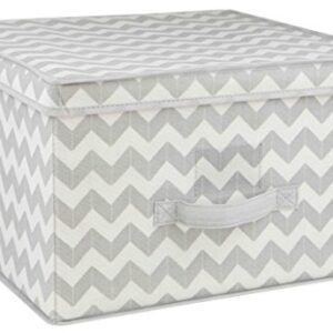 Home Basics Chevron Collection Storage and Organization (Jumbo Bin)