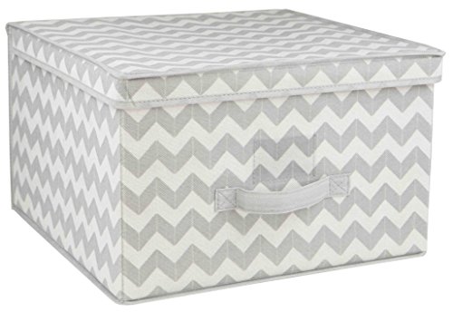 Home Basics Chevron Collection Storage and Organization (Jumbo Bin)