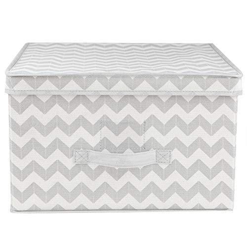 Home Basics Chevron Collection Storage and Organization (Jumbo Bin)