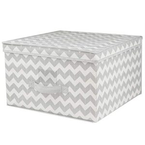 Home Basics Chevron Collection Storage and Organization (Jumbo Bin)