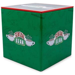 Friends Central Perk 4-Inch Tin Storage Box Cube Organizer with Lid | Basket Container, Cubby Cube Closet Organizer, Home Decor Playroom Accessories | Nostalgic Gifts And Collectibles