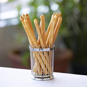 Service Ideas WBB5PS Breadstick Basket, Wire, 5"