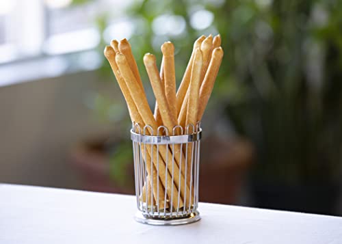 Service Ideas WBB5PS Breadstick Basket, Wire, 5"