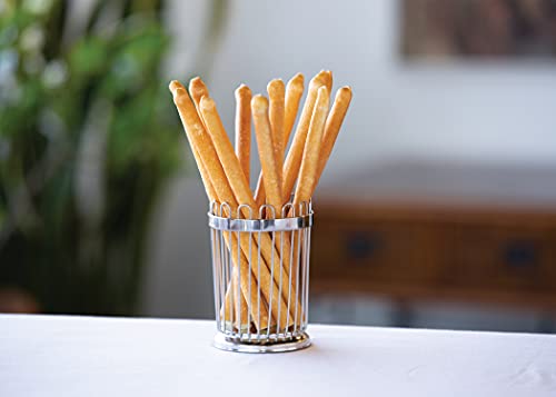 Service Ideas WBB5PS Breadstick Basket, Wire, 5"