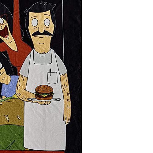 Bob's Burgers Fleece Throw Blanket - Bob, Tina & Louise Belcher Throw Blanket(Family Photo)