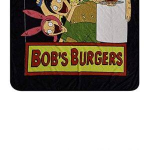 Bob's Burgers Fleece Throw Blanket - Bob, Tina & Louise Belcher Throw Blanket(Family Photo)