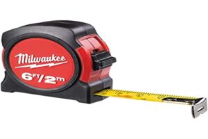 milwaukee 045242468034 tape measure 2 m / 6 ft