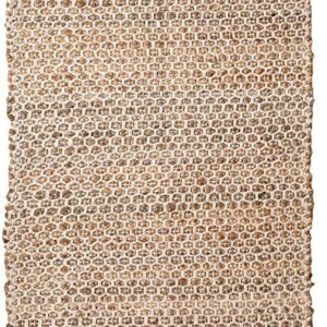 Jute Cotton Rug 2x3' Natural - Hand Woven Farmhouse Style for Living Room Kitchen Entryway Rug,Kitchen Rugs, Farmhouse Rugs, Rugs for Living & Bedroom,Woven Rugs