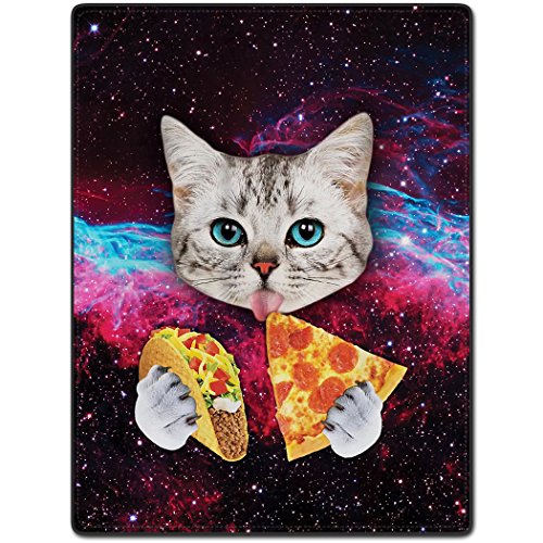 TSlook 50x80 Blankets Funny Cat Starry Pizza Eat Beautiful Gorgeous Comfy Funny Bed Blanket