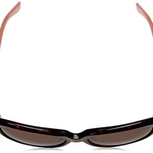 Kate Spade New York Women's Angeliq Cat-Eye Sunglasses, Tortoise Blush/Brown Gradient, 55 mm