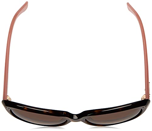 Kate Spade New York Women's Angeliq Cat-Eye Sunglasses, Tortoise Blush/Brown Gradient, 55 mm