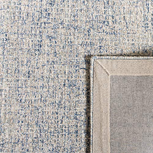 SAFAVIEH Abstract Collection 8' x 10' Ivory/Blue ABT471M Handmade Premium Wool Area Rug