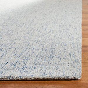 SAFAVIEH Abstract Collection 8' x 10' Ivory/Blue ABT471M Handmade Premium Wool Area Rug