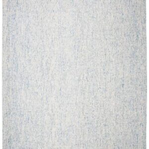 SAFAVIEH Abstract Collection 8' x 10' Ivory/Blue ABT471M Handmade Premium Wool Area Rug