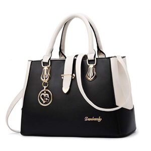 women handbags, designer top handle bags tote purse large capacity shoulder crossbody bags for work, shopping, dating, holiday gifts, black