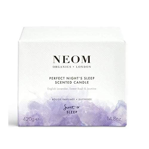 NEOM- Perfect Night's Sleep Scented Candle, 3 Wick | Lavender & Jasmine | Essential Oil Aromatherapy Candle | Scent to Sleep