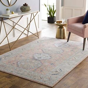 artistic weavers gemina area rug, 6’7″ x 9′, blush/beige