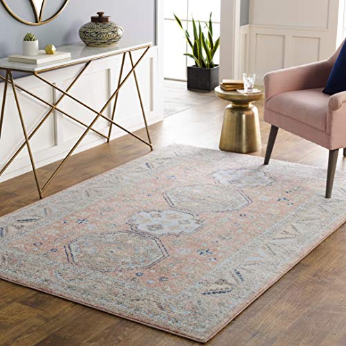 Artistic Weavers Gemina Area Rug, 6'7" x 9', Blush/Beige