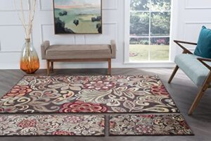 set (5’x7′ + 20”x60” + 20”x32”) area rugs for living room – dining room rug – bedroom rug – entryway rug – hallway runner rug – kitchen rug – indoor front door rug – alfombras para salas