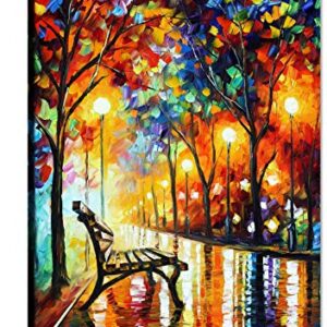 Loneliness of Autumn by Leonid Afremov Canvas Wall Art Picture Print for Home Decor (36x24)