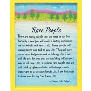 Blue Mountain Arts Miniature Easel Print with Magnet "Rare People" 4.9 x 3.6 in., Perfect Birthday, "Thank You," Christmas, or "Thinking of You" Gift for a Good Friend, by Susan Polis Schutz