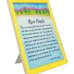 Blue Mountain Arts Miniature Easel Print with Magnet "Rare People" 4.9 x 3.6 in., Perfect Birthday, "Thank You," Christmas, or "Thinking of You" Gift for a Good Friend, by Susan Polis Schutz