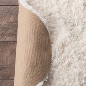 nuLOOM Sheepskin Octo Pelt Shag Area Rug, 6' x 7', Natural