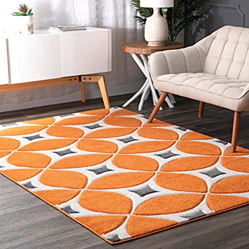 nuLOOM Gabriela Contemporary Area Rug, 8' 6" x 11' 6", Deep Orange