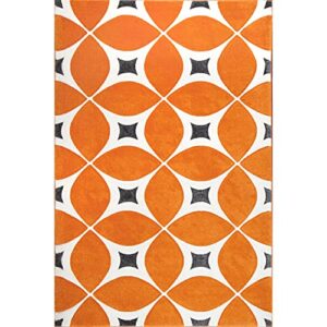 nuLOOM Gabriela Contemporary Area Rug, 8' 6" x 11' 6", Deep Orange