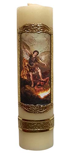 Archangel Saint Michael Archangel Unique Candle Protection Angel Vela de San Miguel Arcangel