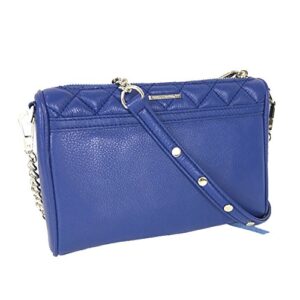 Rebecca Minkoff Mini MAC Quilted Leather Clutch Crossbody Bag, Royal Blue