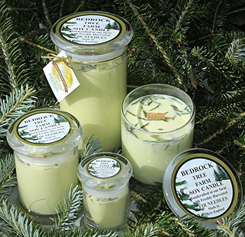 Award Winning Fir Needle Soy Candle with Wooden Wick LSJ12Natural