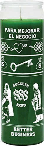 INDIO Better Business Green Candle - Silkscreen 1 Color 7 Day