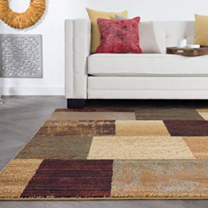 Universal Rugs 105210 Multi 5x7 Area Rug, 5-Feet by 7-Feet