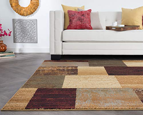 Universal Rugs 105210 Multi 5x7 Area Rug, 5-Feet by 7-Feet