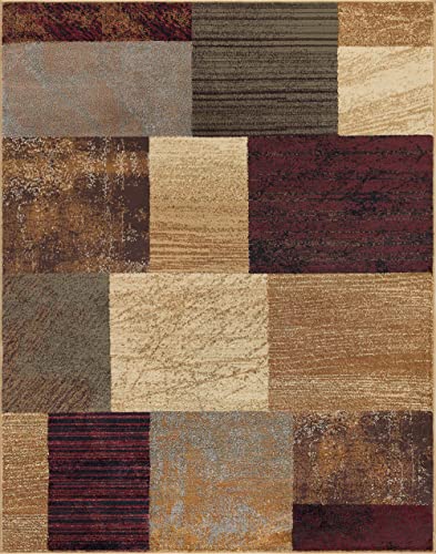 Universal Rugs 105210 Multi 5x7 Area Rug, 5-Feet by 7-Feet