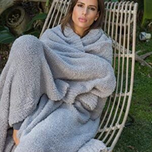 Barefoot Dreams CozyChic Throw Dove Gray One Size