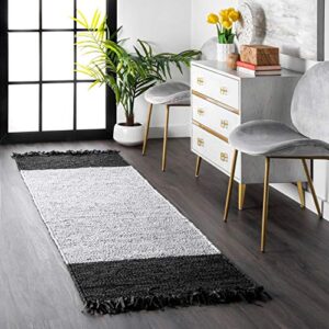 nuLOOM Hayworth Contemporary Runner Rug, 2' 6" x 8', Silver