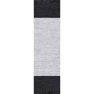 nuLOOM Hayworth Contemporary Runner Rug, 2' 6" x 8', Silver