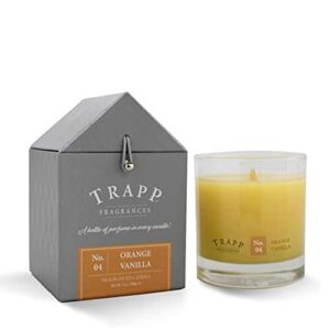 trapp signature home collection no. 4 orange vanilla poured scented candle, 7 ounce