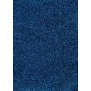 nuLOOM Marleen Contemporary Shag Area Rug, 4' x 6', Navy