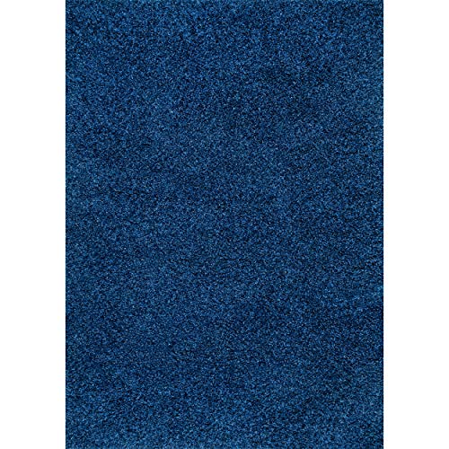 nuLOOM Marleen Contemporary Shag Area Rug, 4' x 6', Navy