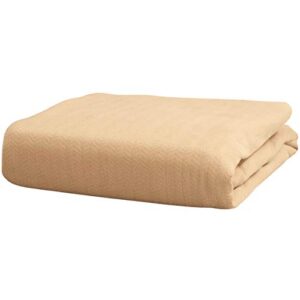 oakridge woven extra-soft micro cotton blanket, premium all-season blanket