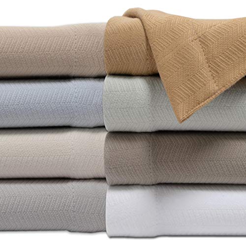 OakRidge Woven Extra-Soft Micro Cotton Blanket, Premium All-Season Blanket