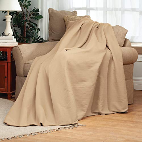 OakRidge Woven Extra-Soft Micro Cotton Blanket, Premium All-Season Blanket