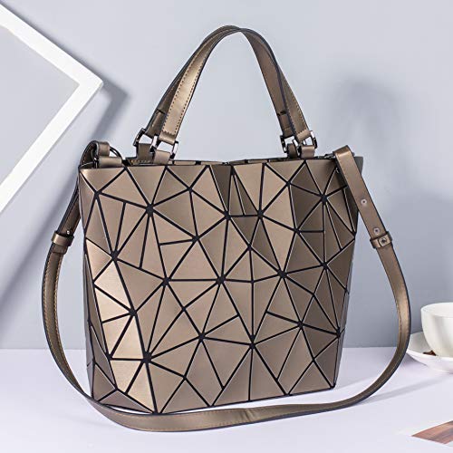 Geometric Luminous Purses and Handbags Holographic Reflective Crossbody Bag Wallet Flash Rainbow Tote Glod