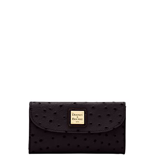 Dooney & Bourke Ostrich Continental Clutch Wallet