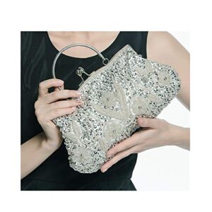 TOTZY Beaded Sequin Evening Bags 1920s Clutch Handbag Wedding Party Night Purse