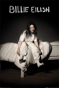 billie eilish – music poster (when we all fall asleep.) (size 24″ x 36″)